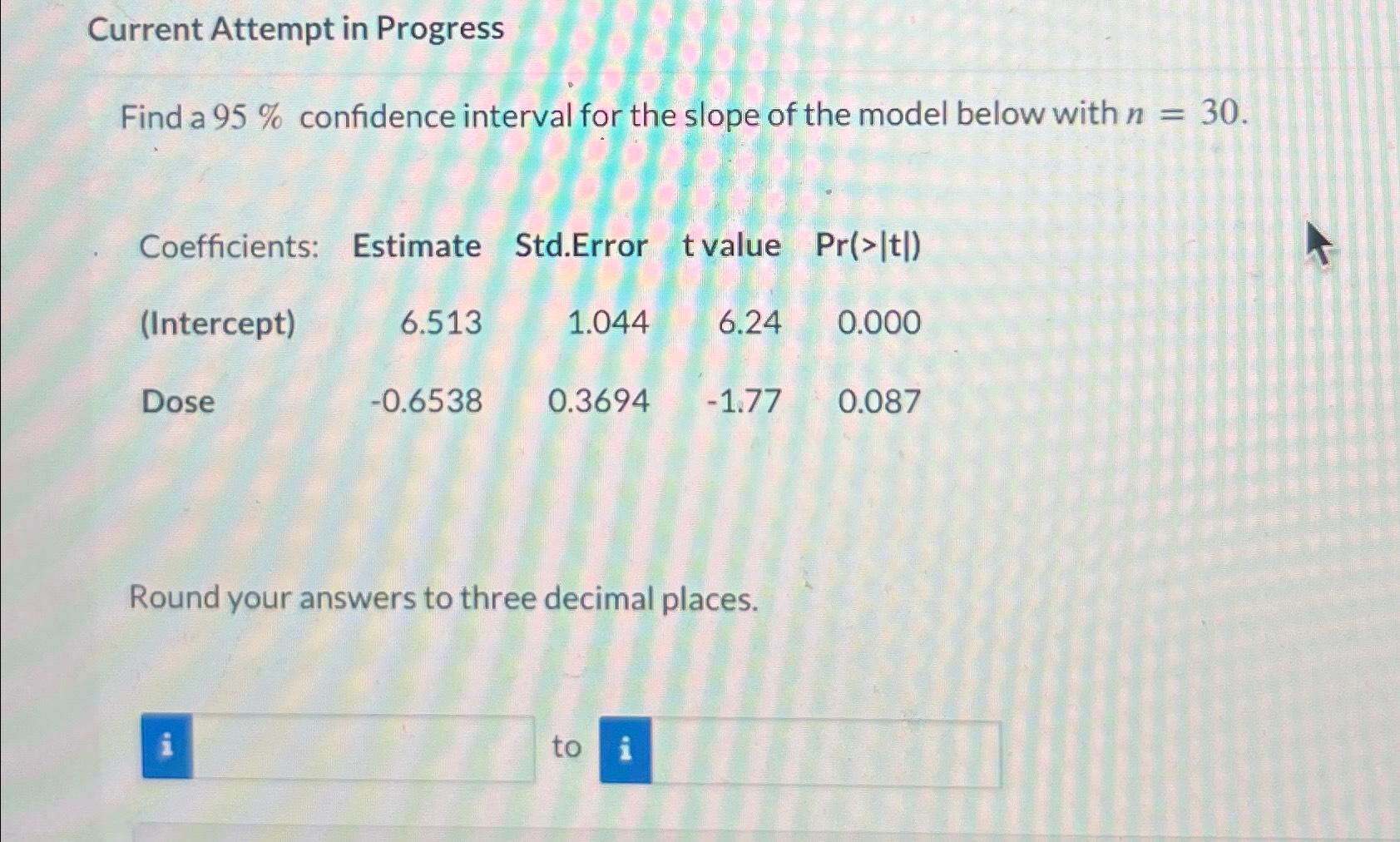 Solved Current Attempt in ProgressFind a 95% ﻿confidence | Chegg.com