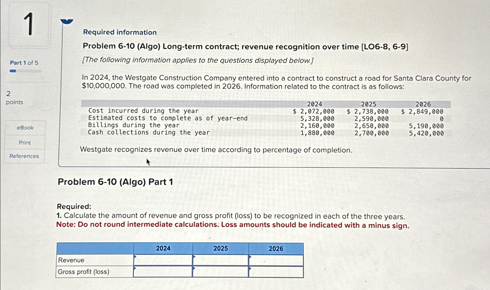 Solved Required informationProblem 6-10 (Algo) ﻿Long-term | Chegg.com