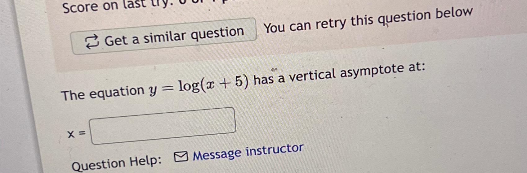 Solved You can retry this question belowThe equation | Chegg.com