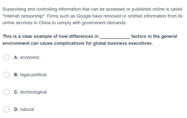 Solved Supervising and controlling information that can be | Chegg.com