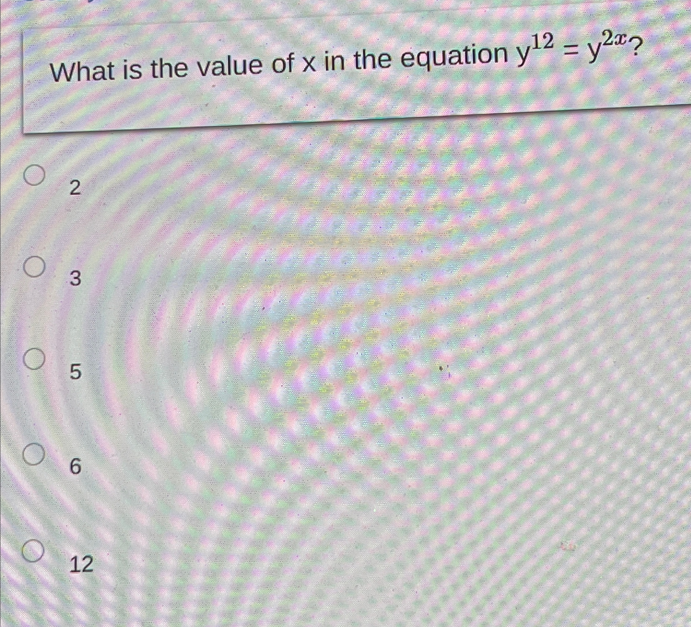 Solved What is the value of x ﻿in the equation | Chegg.com