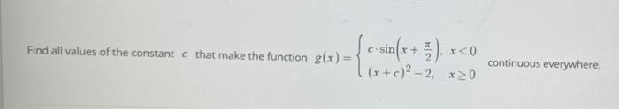 Solved Continuity on an intervalI have set both equations | Chegg.com
