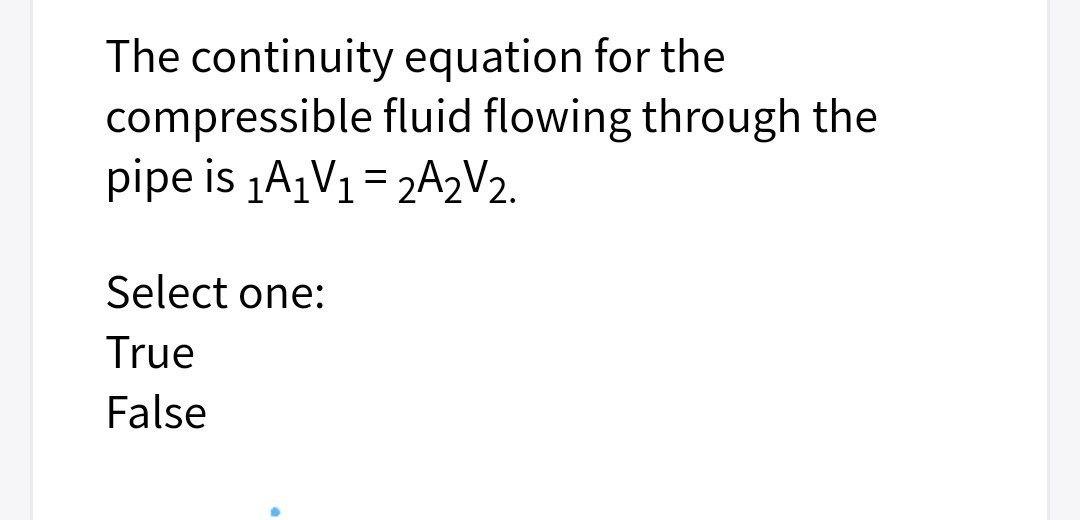 Solved The continuity equation for the compressible fluid | Chegg.com