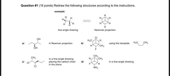 Solved Question \#1 (16 points) Redraw the following | Chegg.com