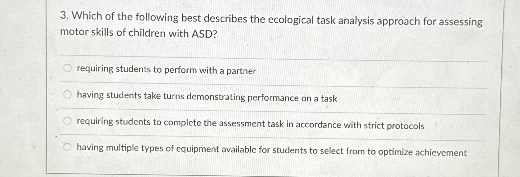 Solved Which of the following best describes the ecological | Chegg.com