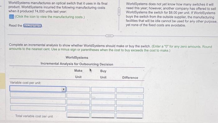 Solved Requirements 1 Given The Same Cost Structure Should 