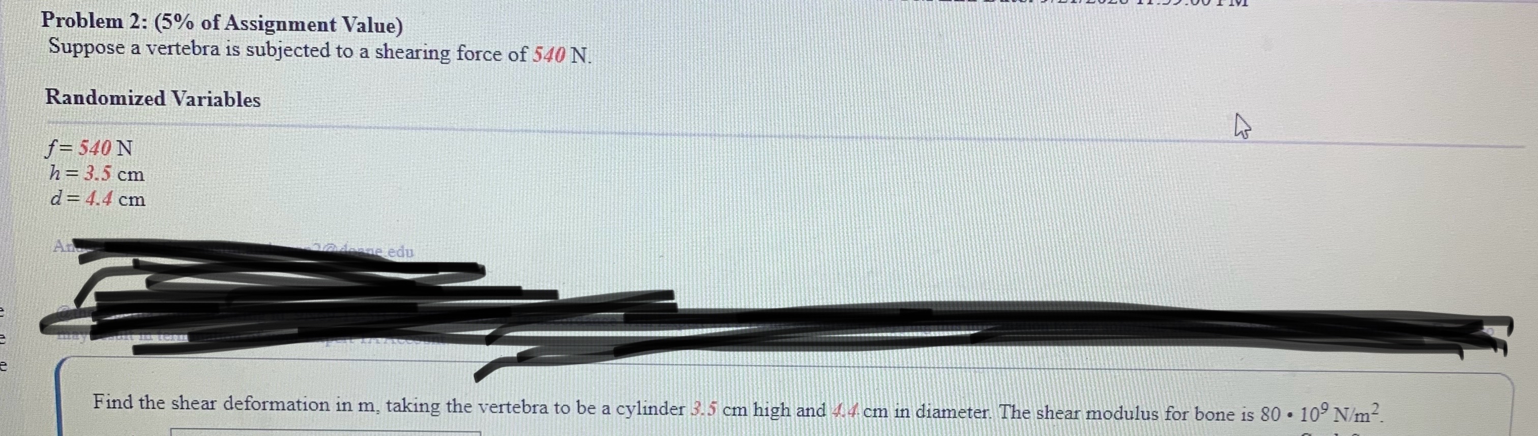 Solved Problem 2: (5% ﻿of Assignment Value)Suppose a | Chegg.com