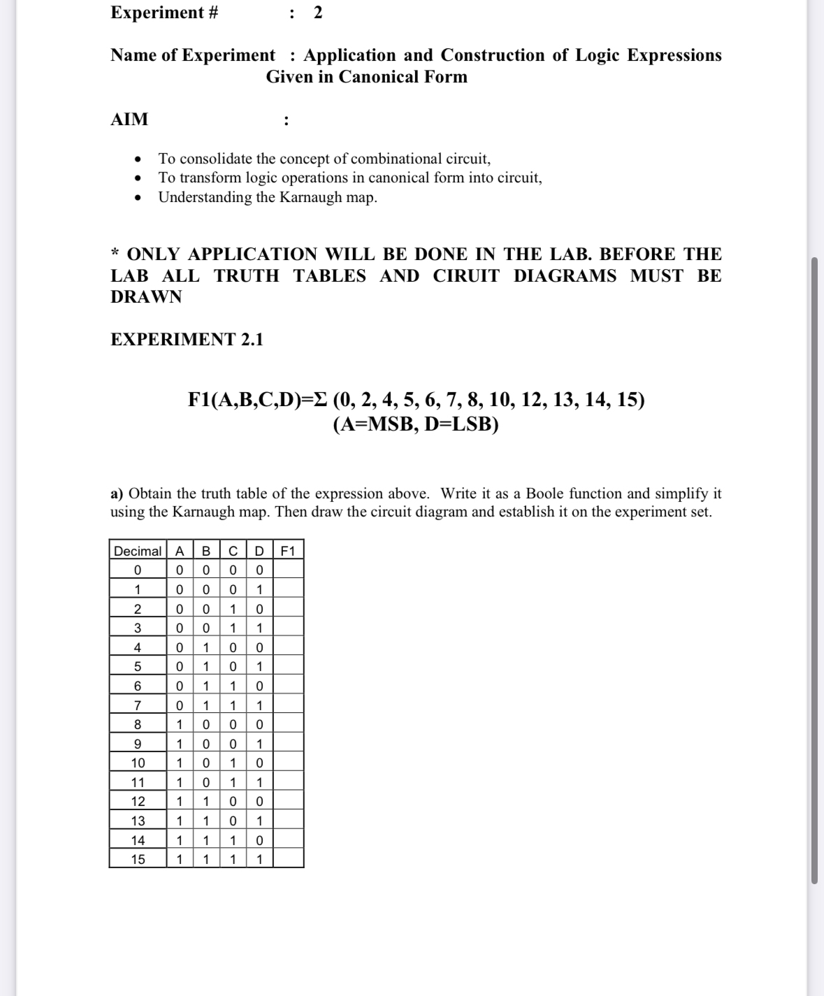 Solved Experiment #:2Name of Experiment : Application and | Chegg.com
