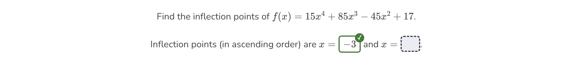 Solved Find the inflection points of | Chegg.com