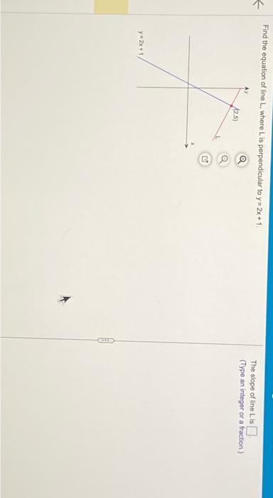 Solved ← Find the equation of line L, where L is | Chegg.com