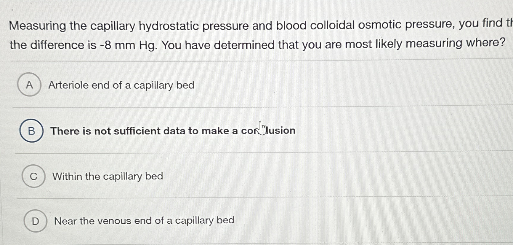 High Quality SOLUTION Measuring the capillary hydrostatic pressure and | Chegg.com