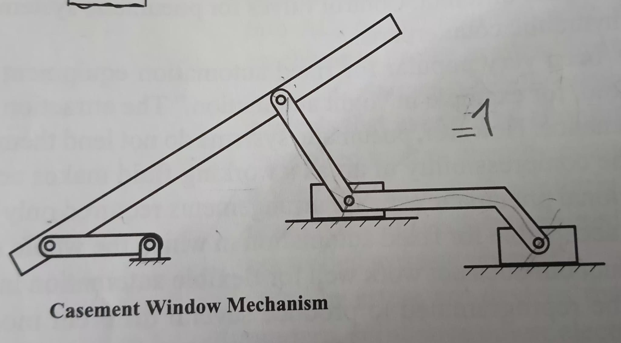 Solved (Casement Window Mechanism)Using the analytical | Chegg.com