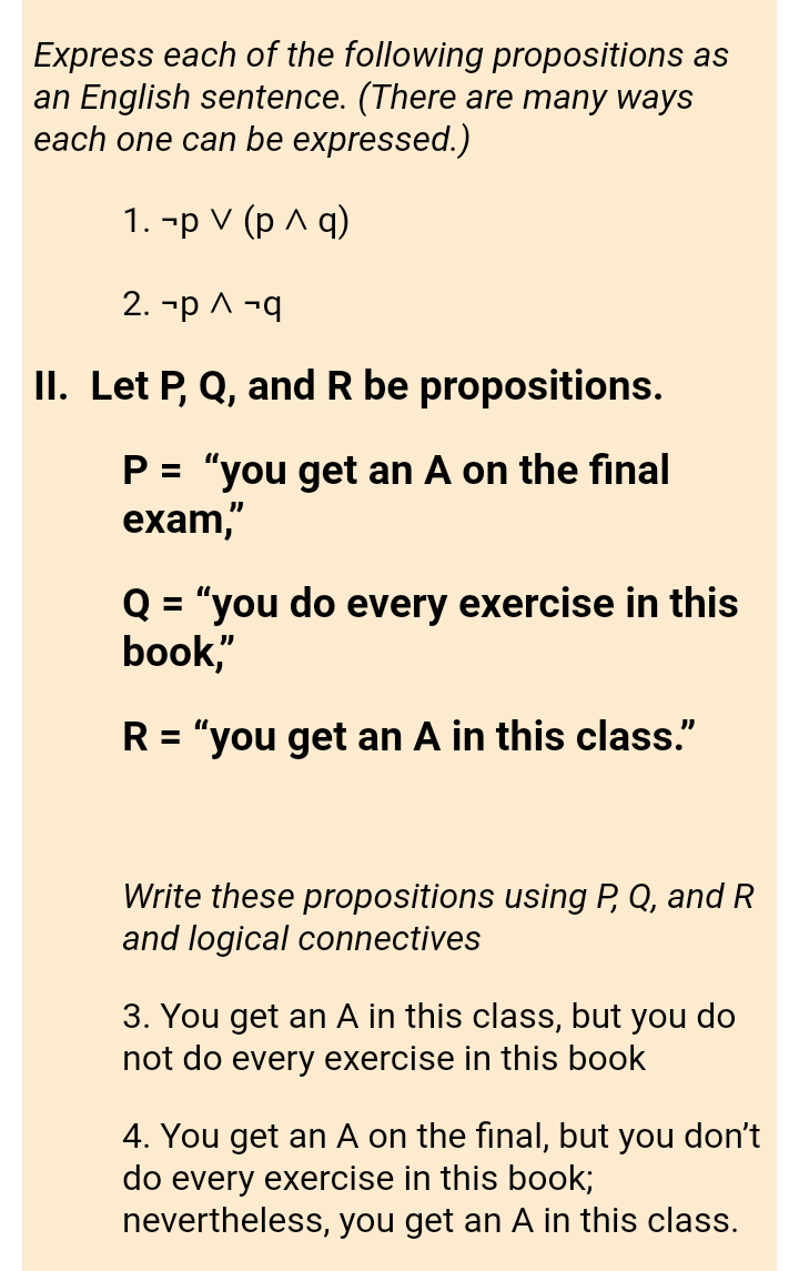 Solved Express each of the following propositions as an | Chegg.com