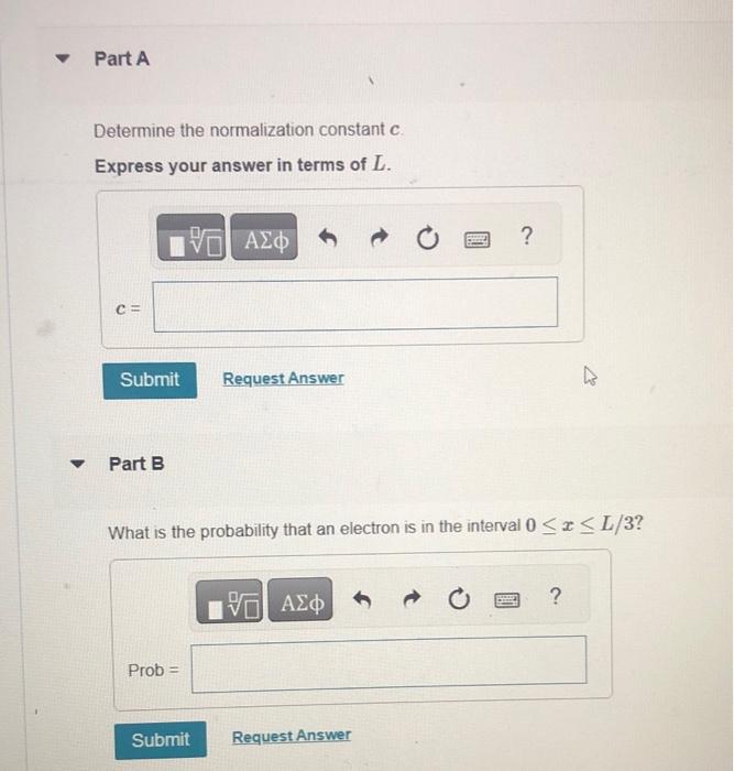 Solved Consider The Electron Wave Function