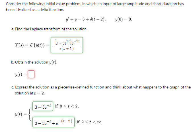 Solved Consider the following initial value problem, in | Chegg.com