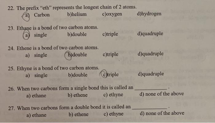 Solved 22. The prefix "eth" represents the longest chain of | Chegg.com
