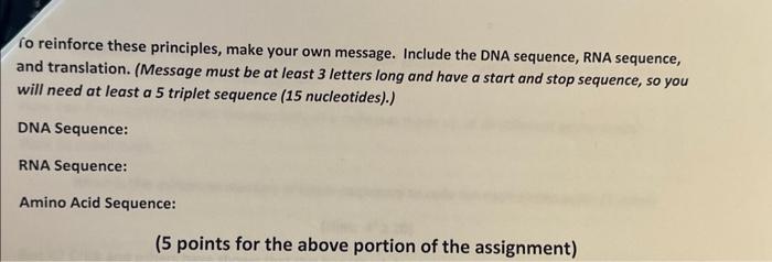 Solved fo reinforce these principles, make your own message. | Chegg.com