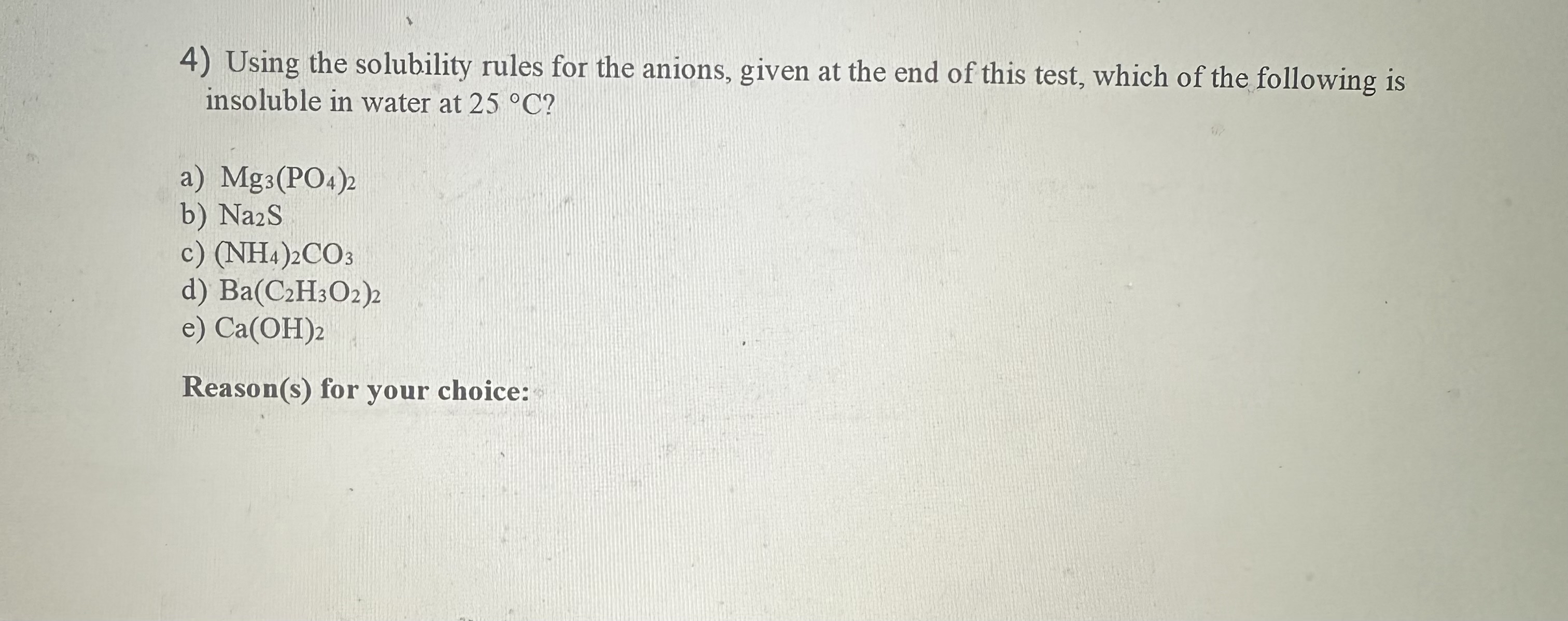 Solved 4. ﻿Can you help me with this chemistry question and | Chegg.com