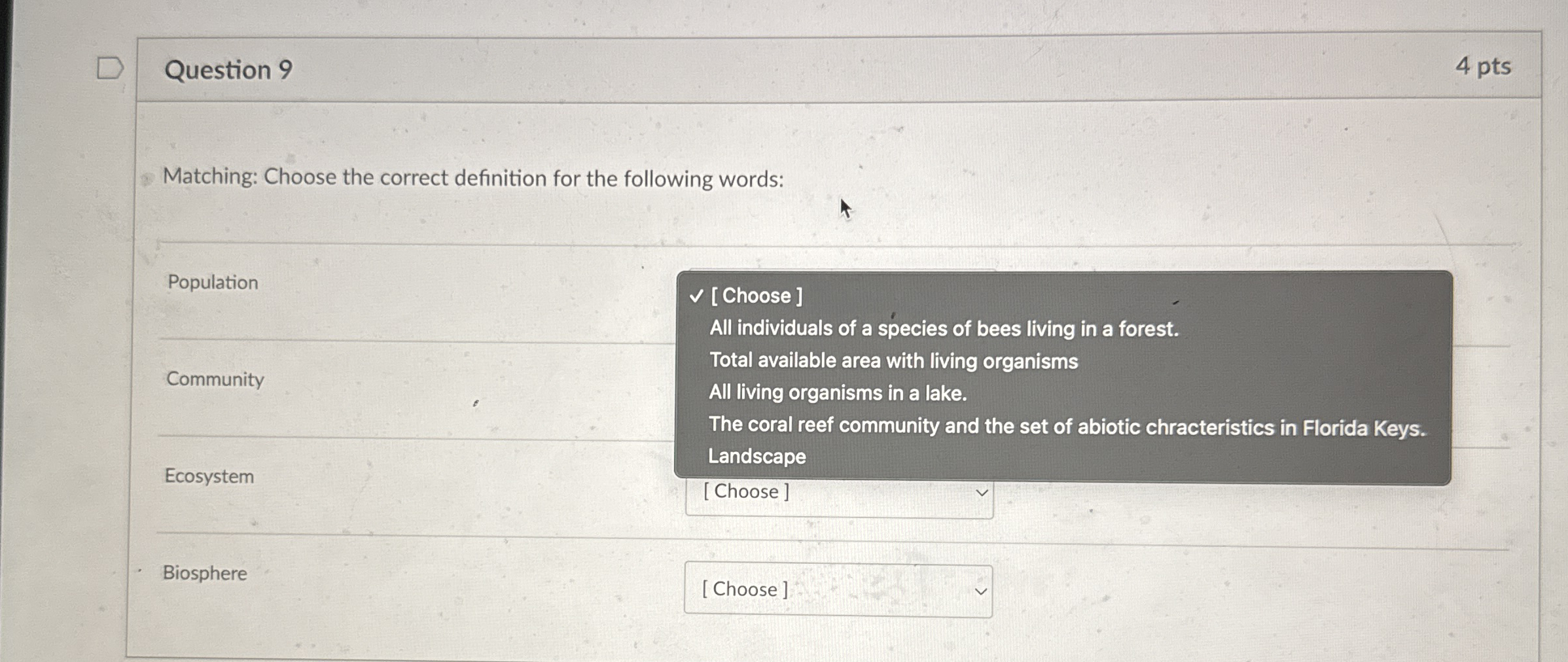 Solved Question 94 ﻿ptsMatching: Choose the correct | Chegg.com