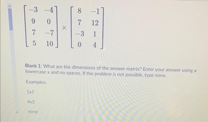 Solved -3 -4 8 9 0 7 12 Х 7 -7 -3 1 5 10 0 4 4 Blank 1: What | Chegg.com