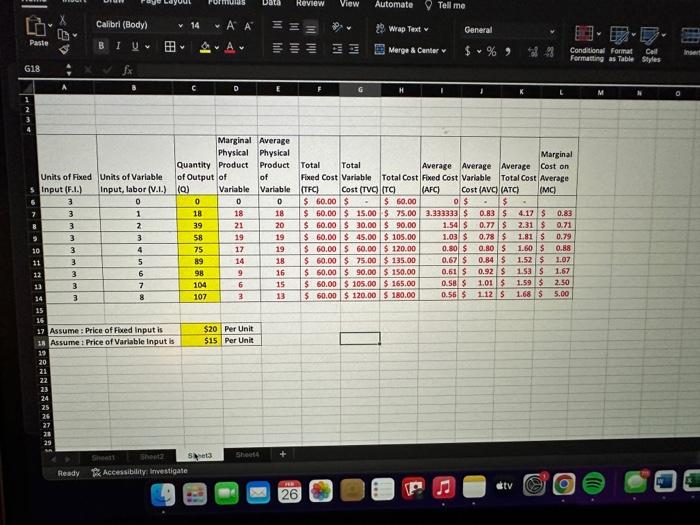 Solved Econ202s Excel Assignment - Part 2 Learning | Chegg.com