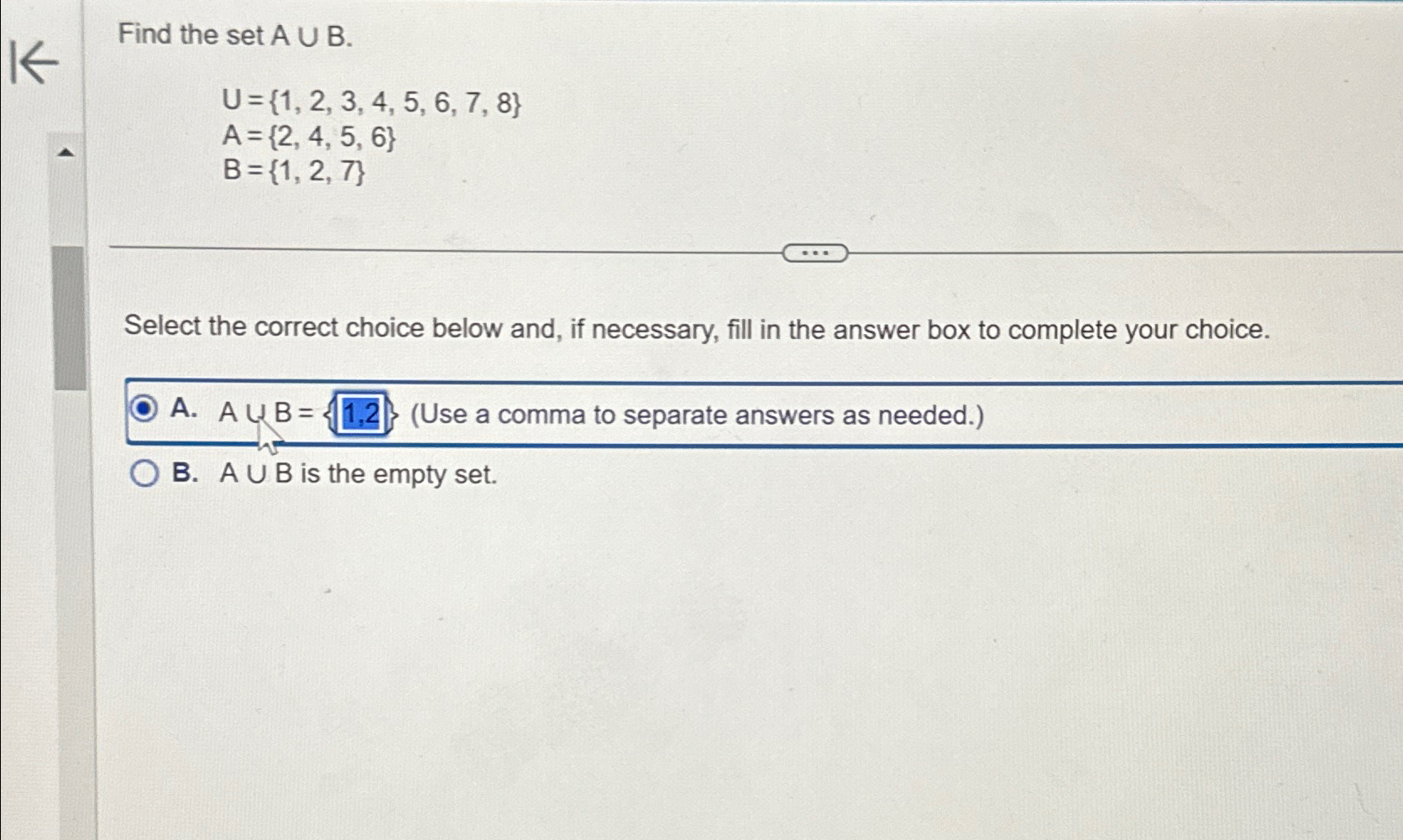 Solved Find the set | Chegg.com