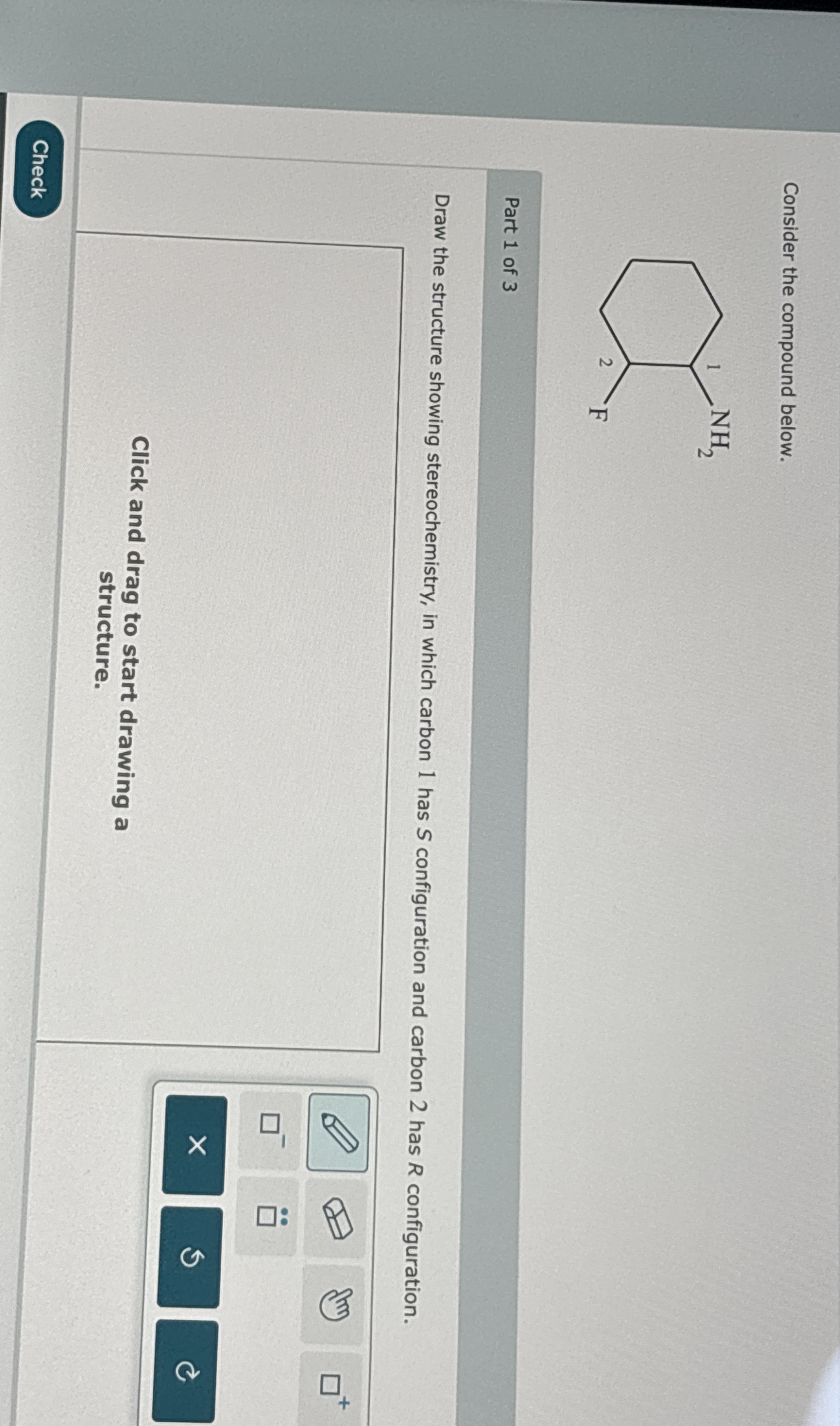 Solved Consider the compound below.Part 1 ﻿of 3Draw the | Chegg.com