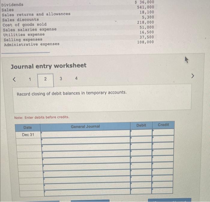 Solved Exercise 4-15 (Algo) Preparing closing entries for a | Chegg.com