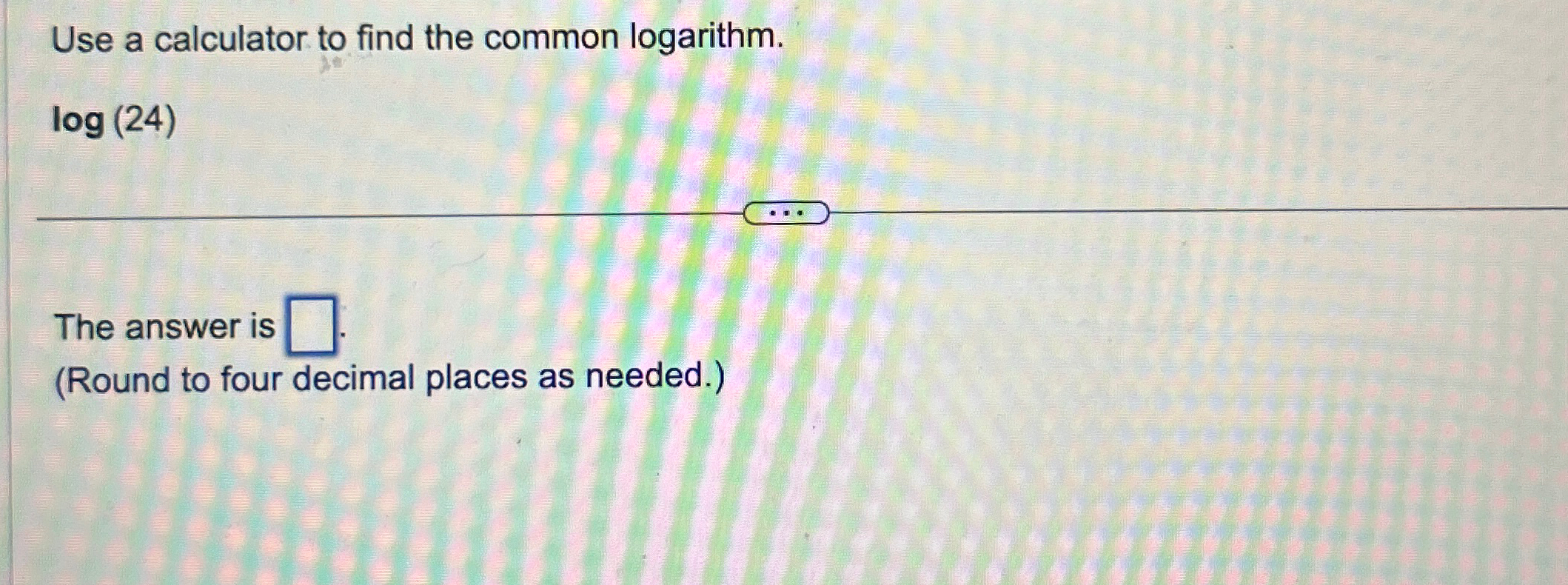 Solved Use a calculator to find the common | Chegg.com