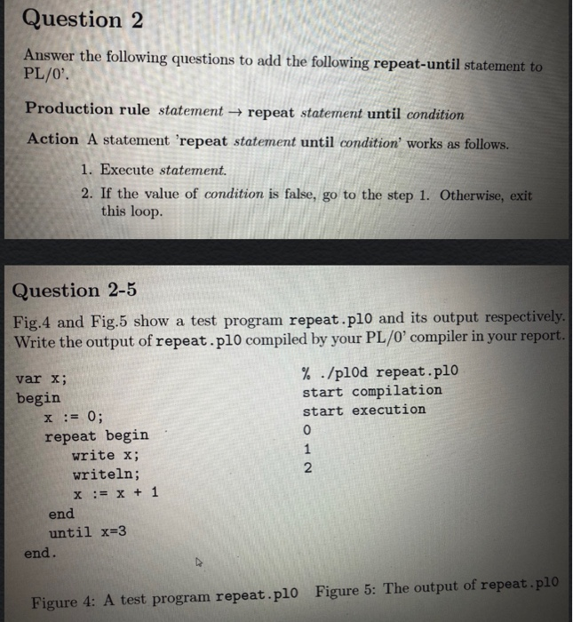 Solved Homework from programming language processor class... | Chegg.com