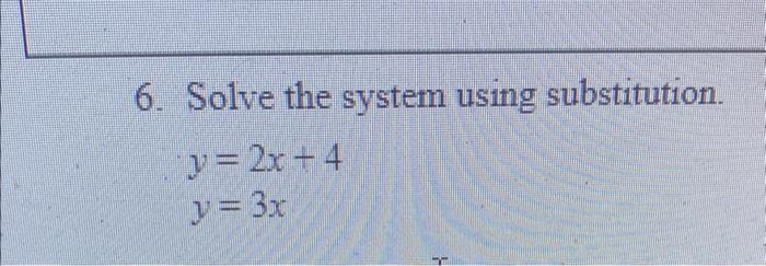 Solved 5. Solve for x in the following system. | Chegg.com