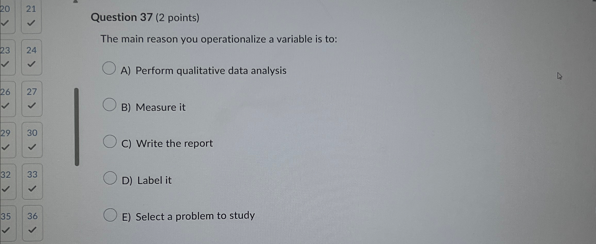 Solved Question 37 (2 ﻿points)The main reason you | Chegg.com