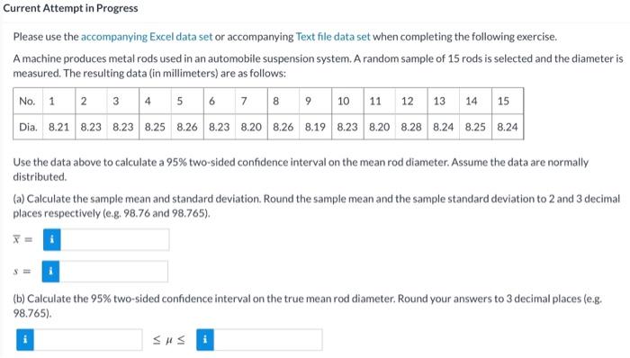 Solved Please use the accompanying Excel data set or | Chegg.com