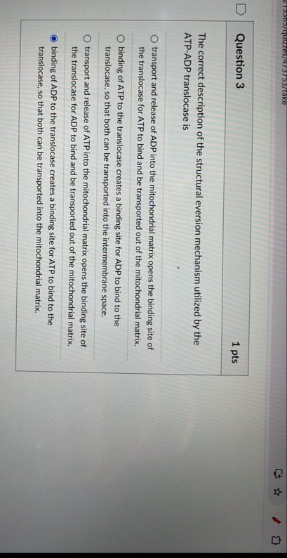 Solved Question 31 ﻿ptsThe correct description of the | Chegg.com