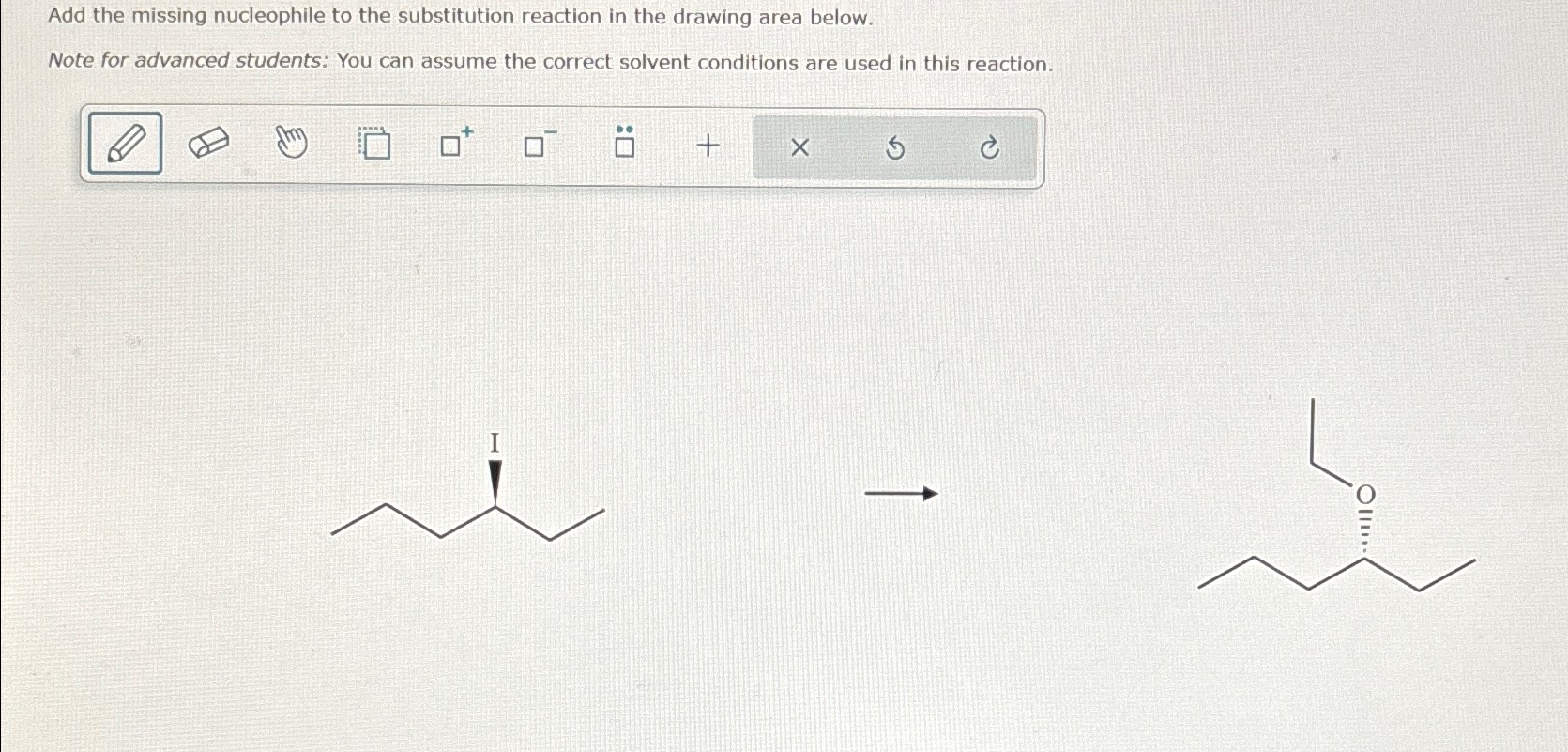 Solved Add the missing nucleophile to the substitution | Chegg.com