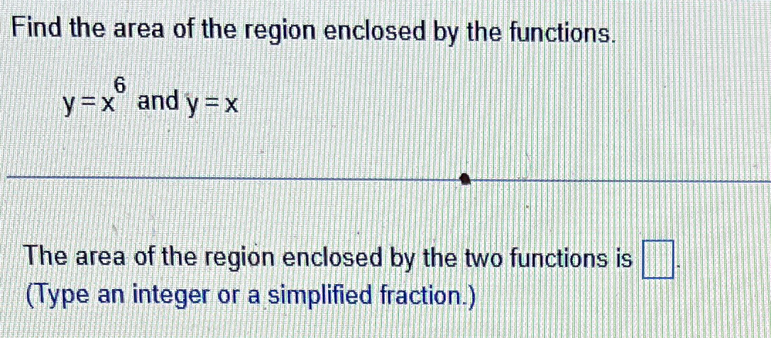Solved Find the area of the region enclosed by the | Chegg.com