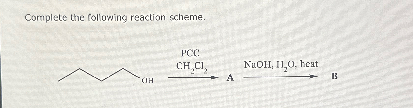 Solved Complete the following reaction scheme.Part 1: Draw | Chegg.com