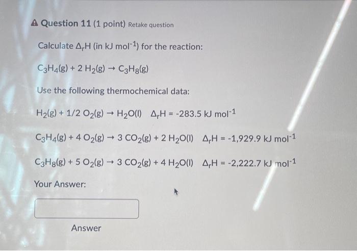 Solved A Question 9 (1 point) Retake question A piece of | Chegg.com