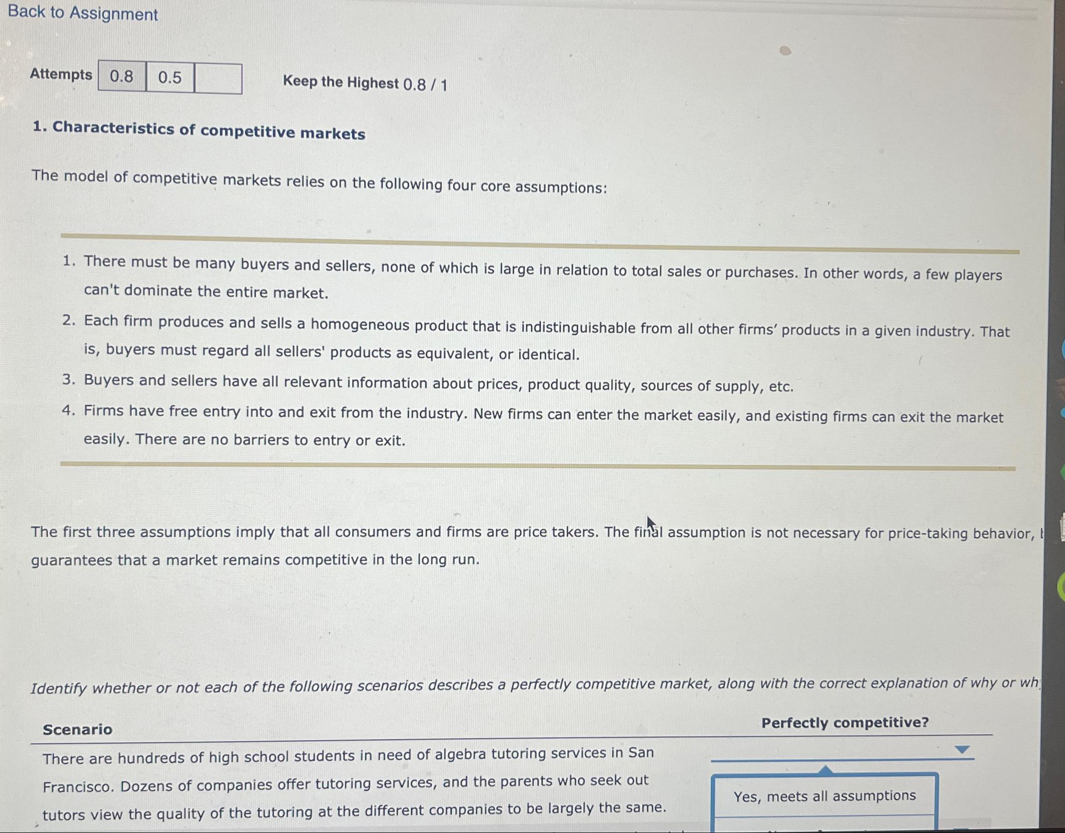 Solved Back to AssignmentAttempts0.80.5Keep the Highest | Chegg.com