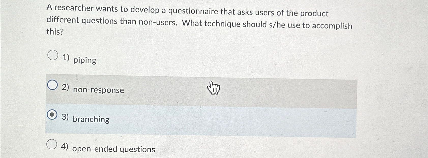 Solved A researcher wants to develop a questionnaire that | Chegg.com