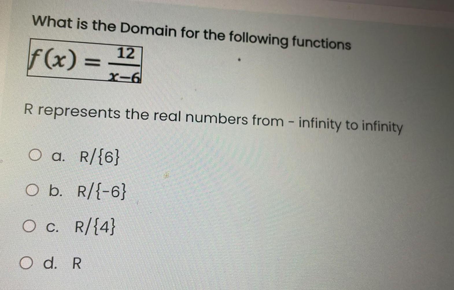 Solved What is the Domain for the following functions | Chegg.com