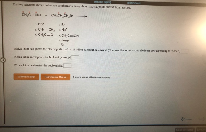 Solved [Review Topics References The two reactants shown | Chegg.com