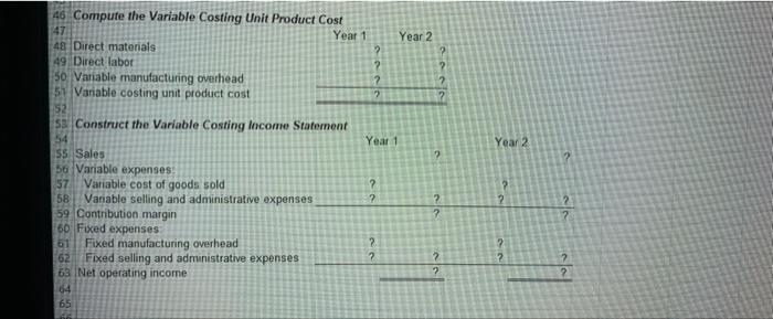 Solved Compute the Variable Costing Unit Product | Chegg.com
