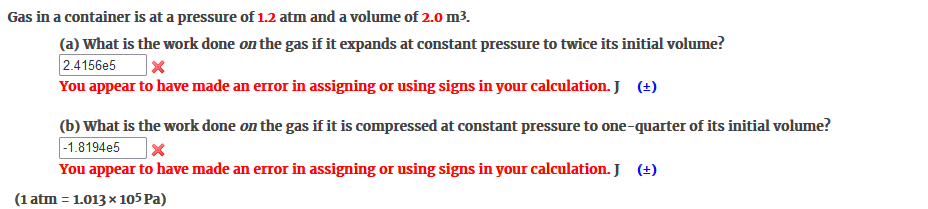 Solved Gas in a container is at a pressure of 1.2atm and a | Chegg.com
