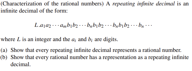 (Characterization of the rational numbers) ﻿A | Chegg.com