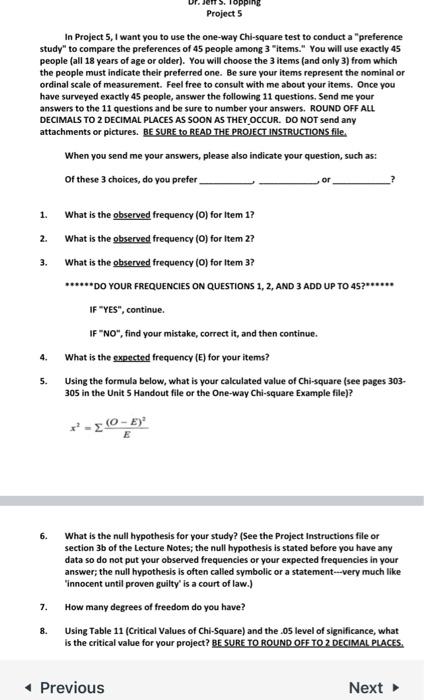 Solved Project 5 In Project 5, I want you to use the one-way | Chegg.com