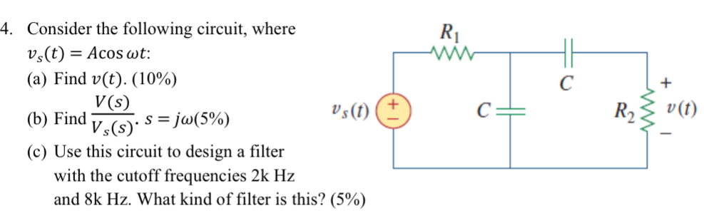 Solved Consider the following circuit, where | Chegg.com