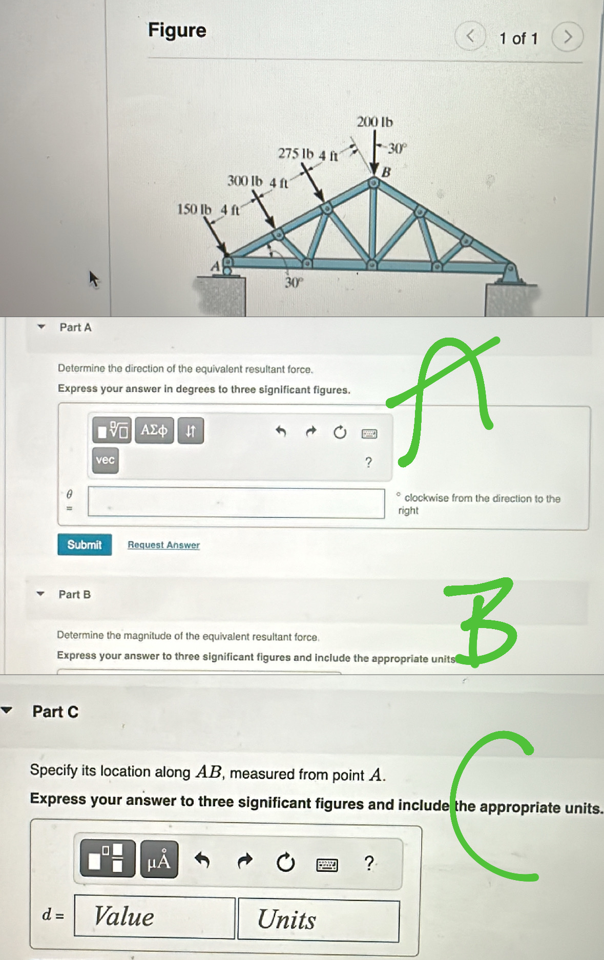 Solved Figure1 ﻿of 1Part ADetermine the direction of the | Chegg.com