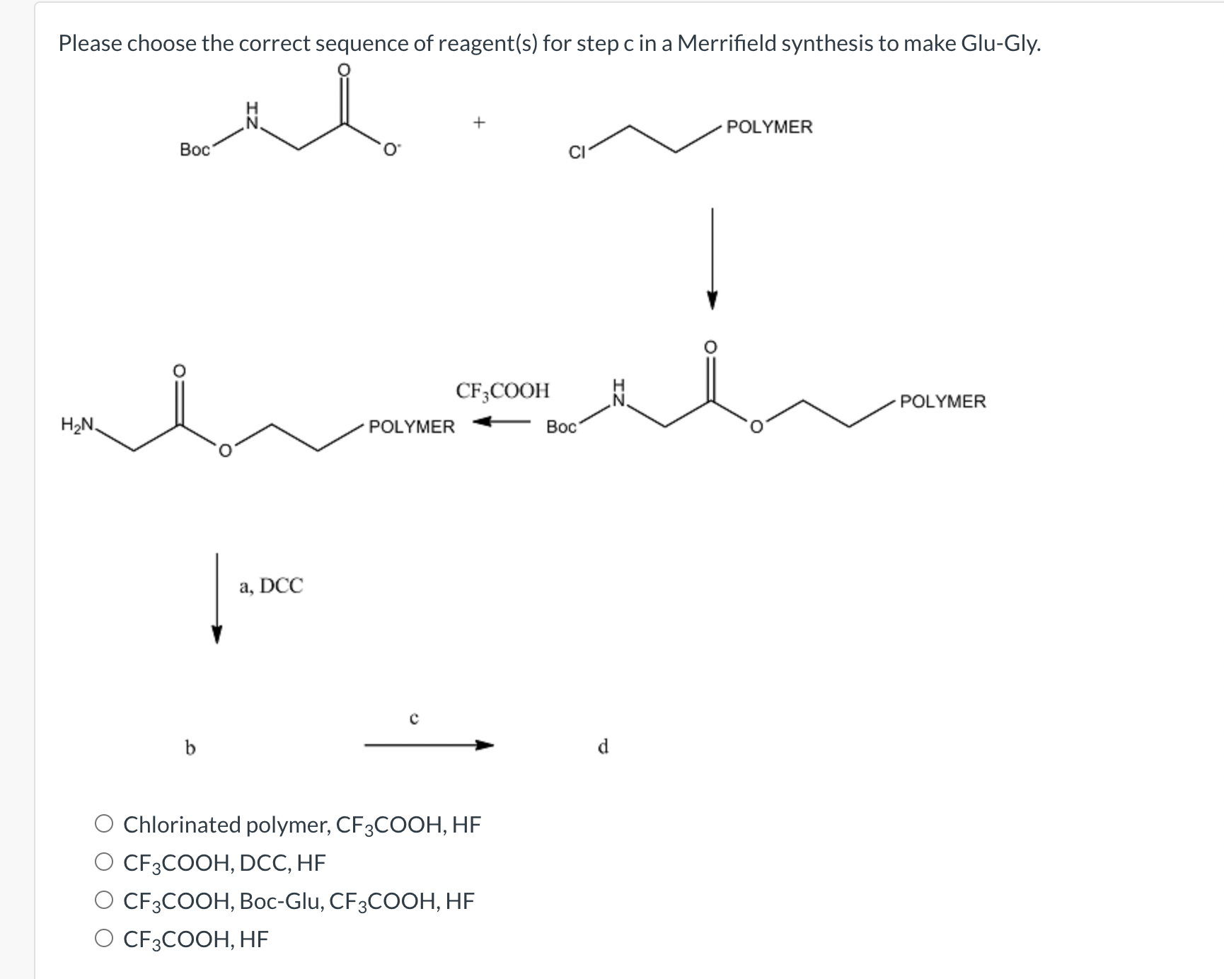 Please choose the correct sequence of reagent(s) ﻿for | Chegg.com