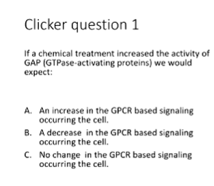 Solved Clicker question 1If a chemical treatment increased | Chegg.com